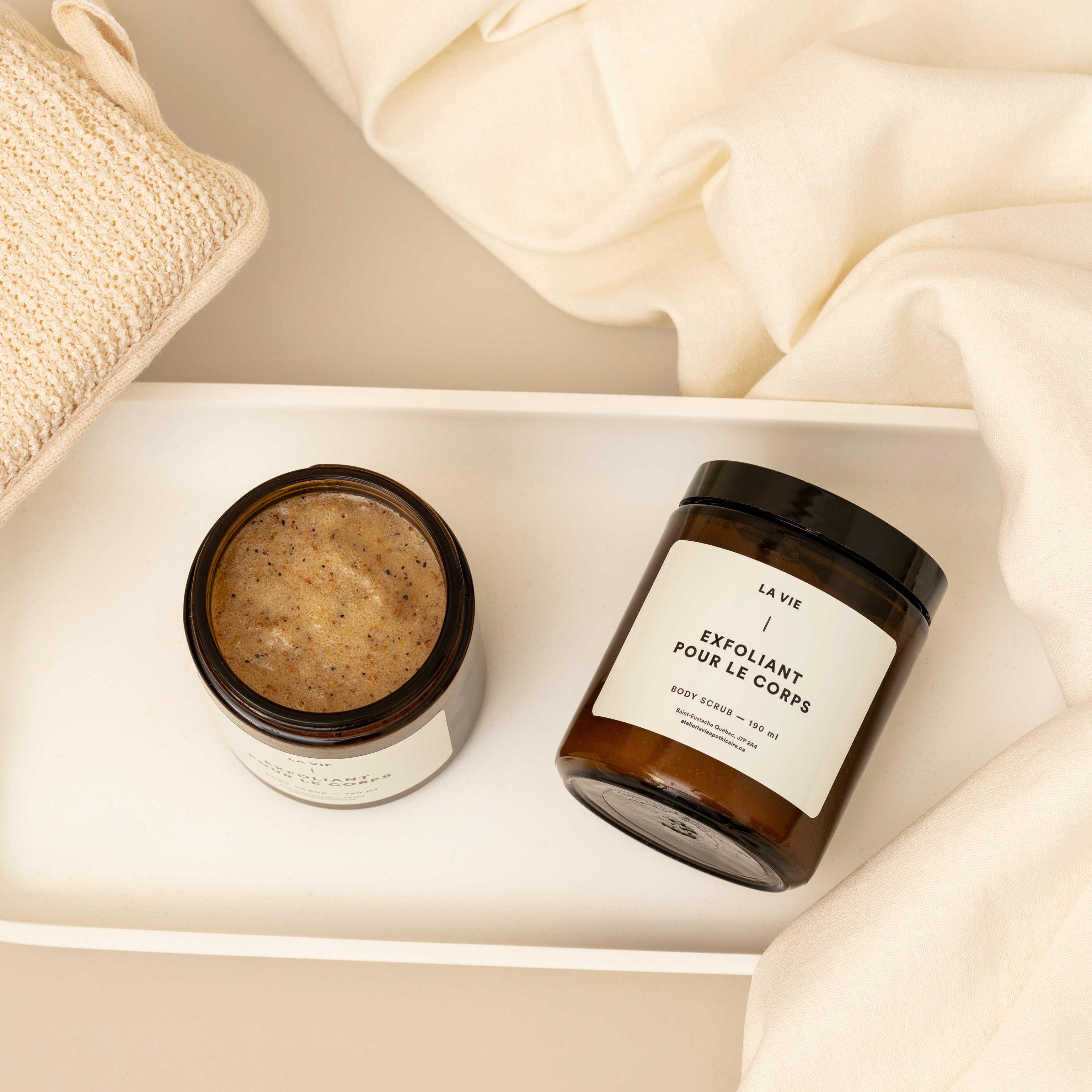 Exfoliant Corps LA VIE | Pamplemousse | Pépins fraises & Zeste citron ...